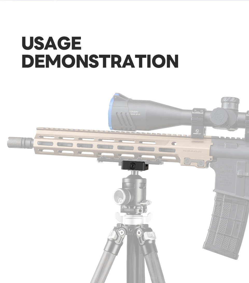 Arca Swiss/RRS Dovetail to Picatinny Adapter for Bipod Tripod - Quick ...